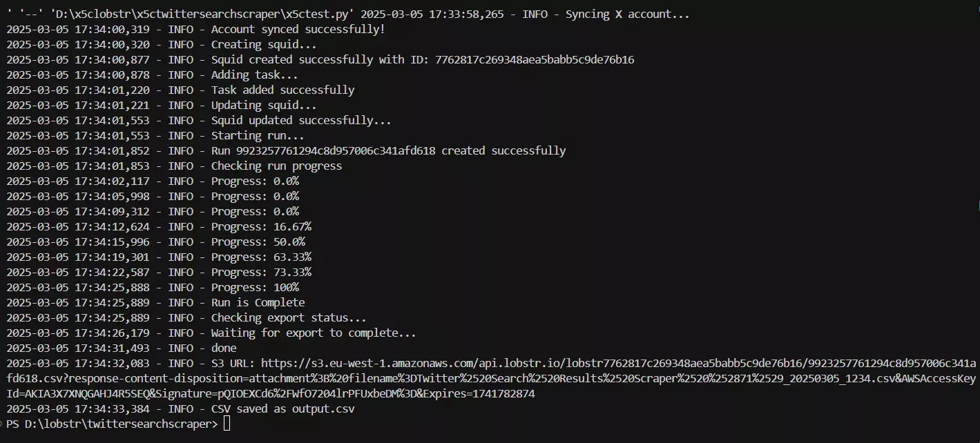 How to Scrape Twitter (X.com) Using Lobstr.io Twitter Scraper API