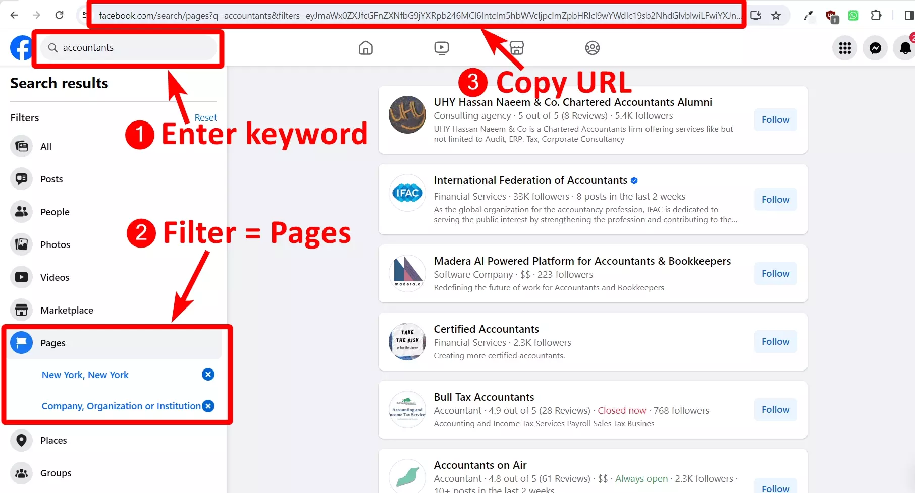 How to Scrape Facebook Business Pages from Search in 2024 [No-Code]
